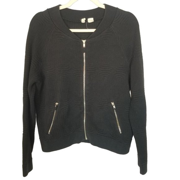 Moth | Jackets & Coats | Moth Anthropologie Womens M Black Embossed ...